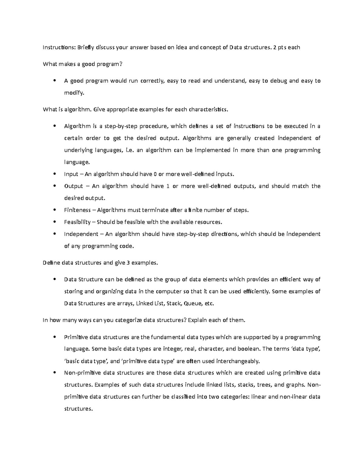 Doc13 - Instructions: Briefly discuss your answer based on idea and ...