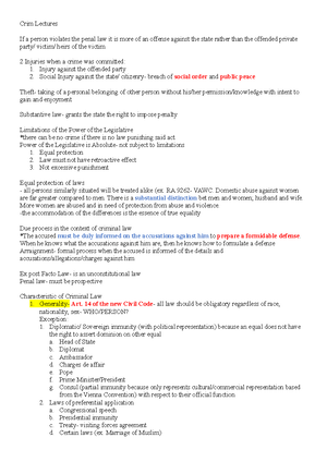 CRIM Notes General Principles - GENERAL PRINCIPLES Criminal Law ...