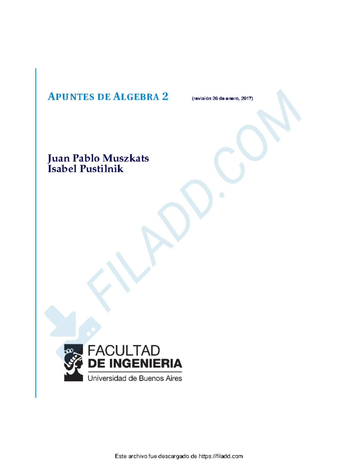 Libro Algebra 2 - Resumenes - APUNTES DE ALGEBRA 2 (revisión 26 de ...