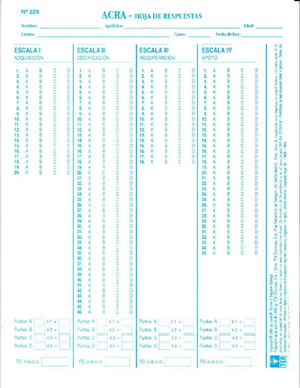 Protocolo Tamai - Test - TAMAI Test Autoevaluativo Multifactorial ...