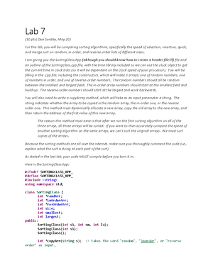 CISC220 Lab2 - Lab 2 assignment - CISC220 Lab 2: Due Sun Feb 25 at ...