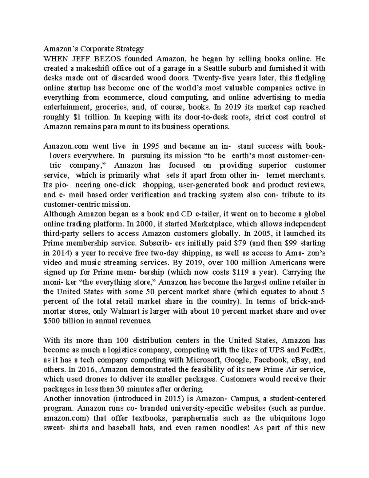 PDF document - Five Guys - Amazon’s Corporate Strategy WHEN JEFF BEZOS ...