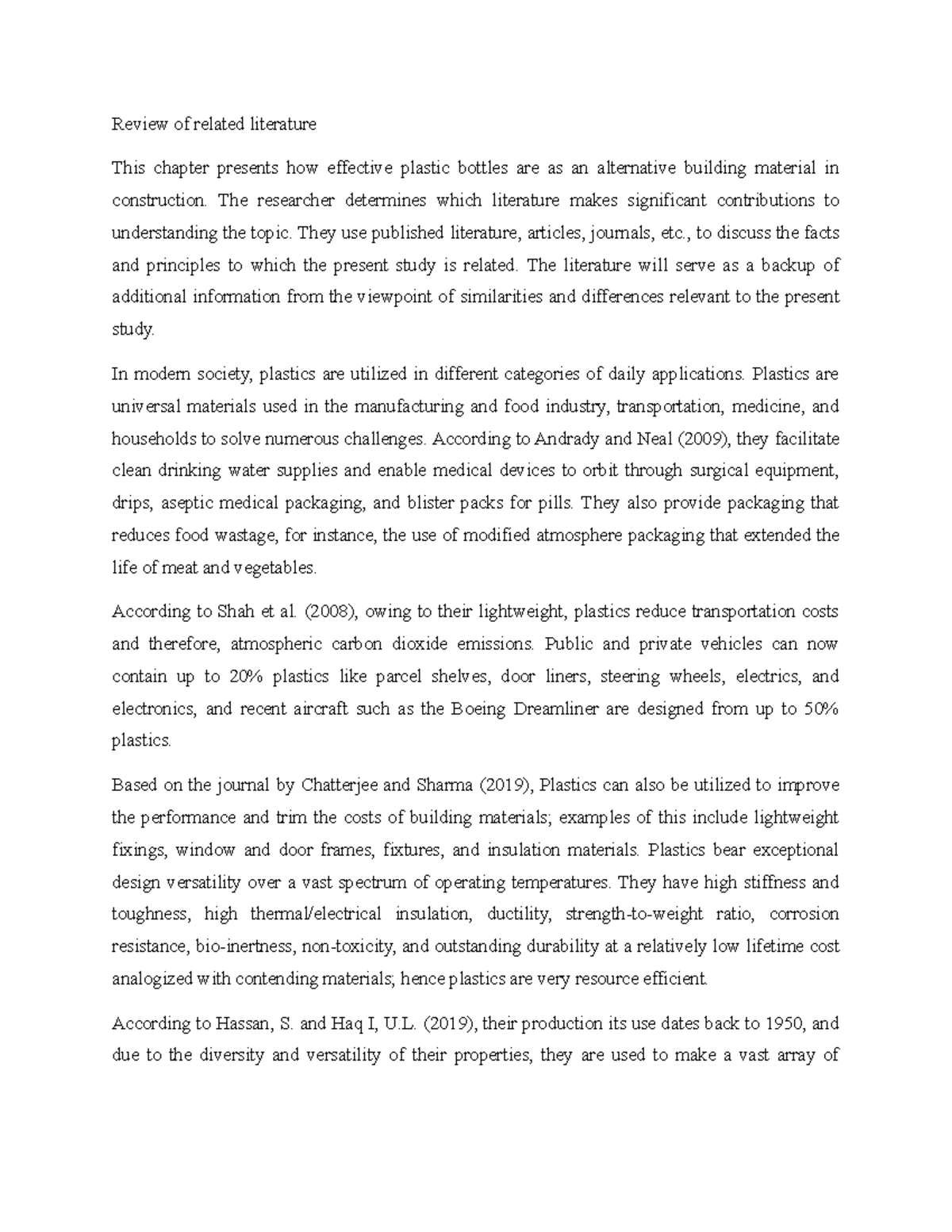 Review of related literature - The researcher determines which ...