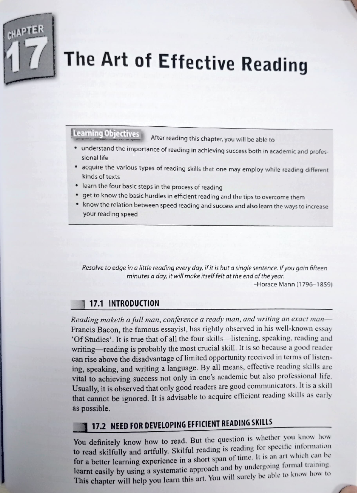 17 - The art of effective reading - CHAPTER The Art of Effective ...