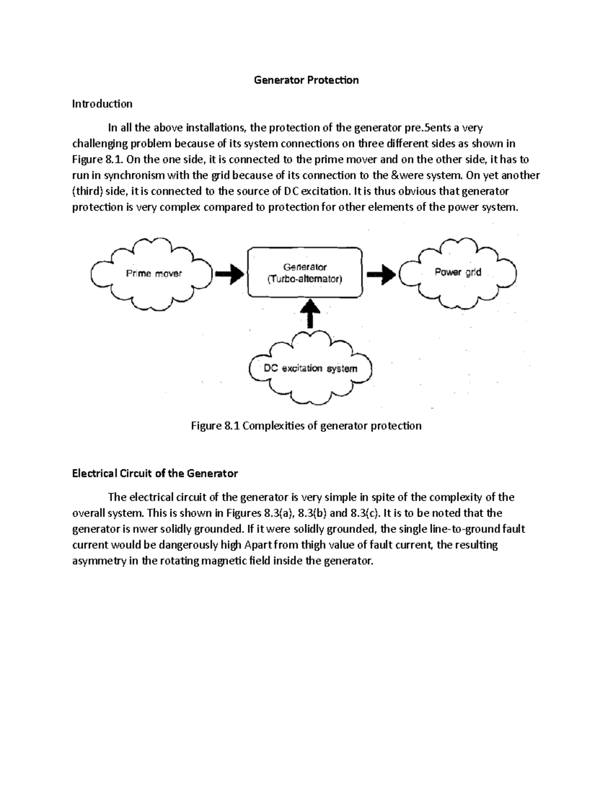 Generator Protection - Transfer Trip or Inter Trip - Generator ...