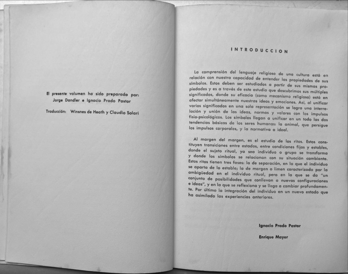 V. Turner - Simbolismo y ritual - Antropologia - Studocu
