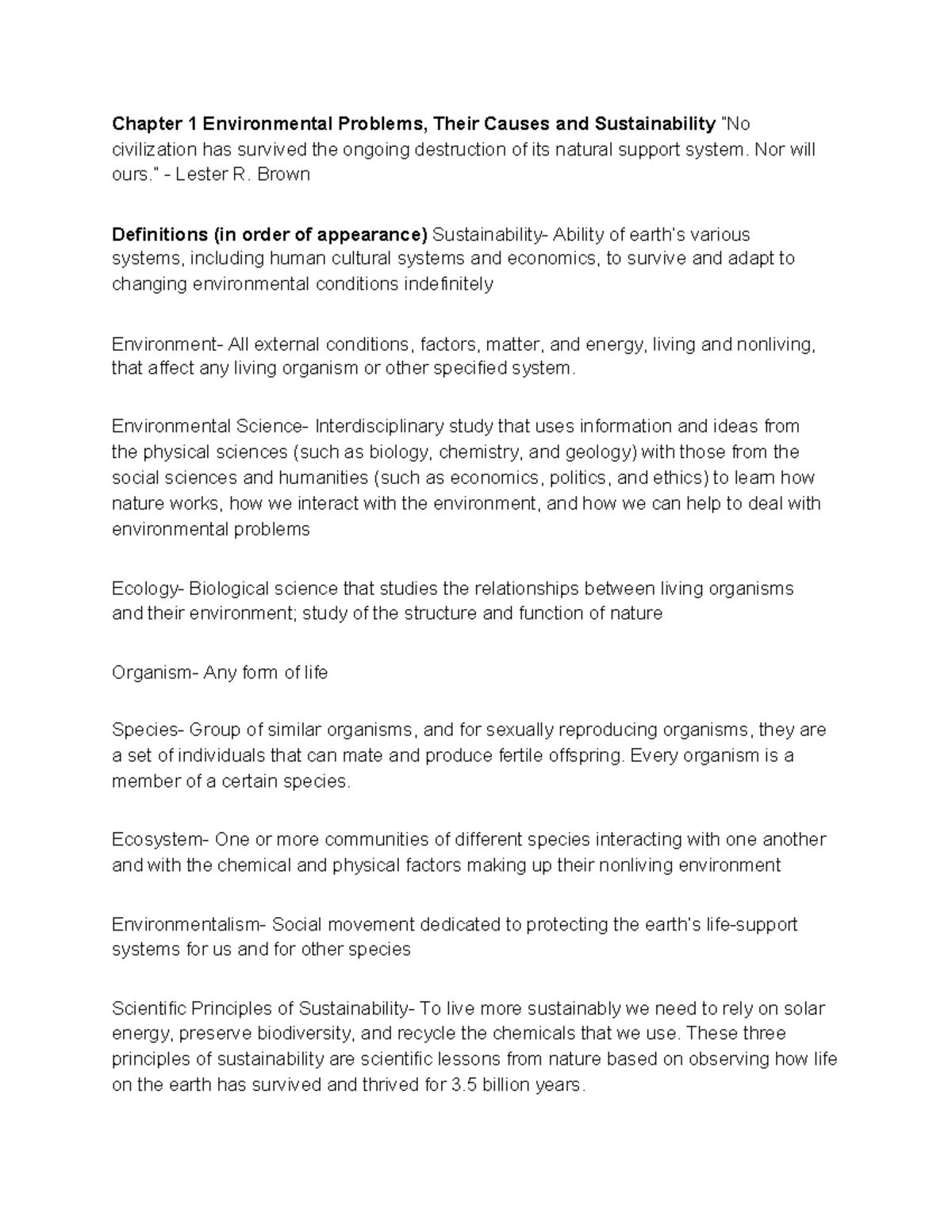 Living Environment Textbook-2 - Chapter 1 Environmental Problems, Their ...