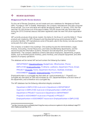 01 - Question bank - Database Processing, 13e (Kroenke/Auer) Chapter 1: Introduction 1) The ...