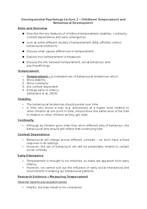 Introduction to Piaget's Theory - Developmental – Lecture 3: Introduction to Piaget’s Theory ...