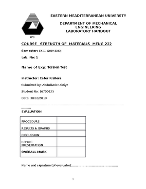 Chap 1 - Introduction to materials - CIVL222 STRENGTH OF MATERIALS ...