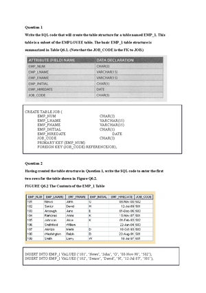 Ict450 er tutorial question - ICT450 – DATABASE DESSIGN AND DEVELOPMENT Tutorial – Chapter 4@ERD ...