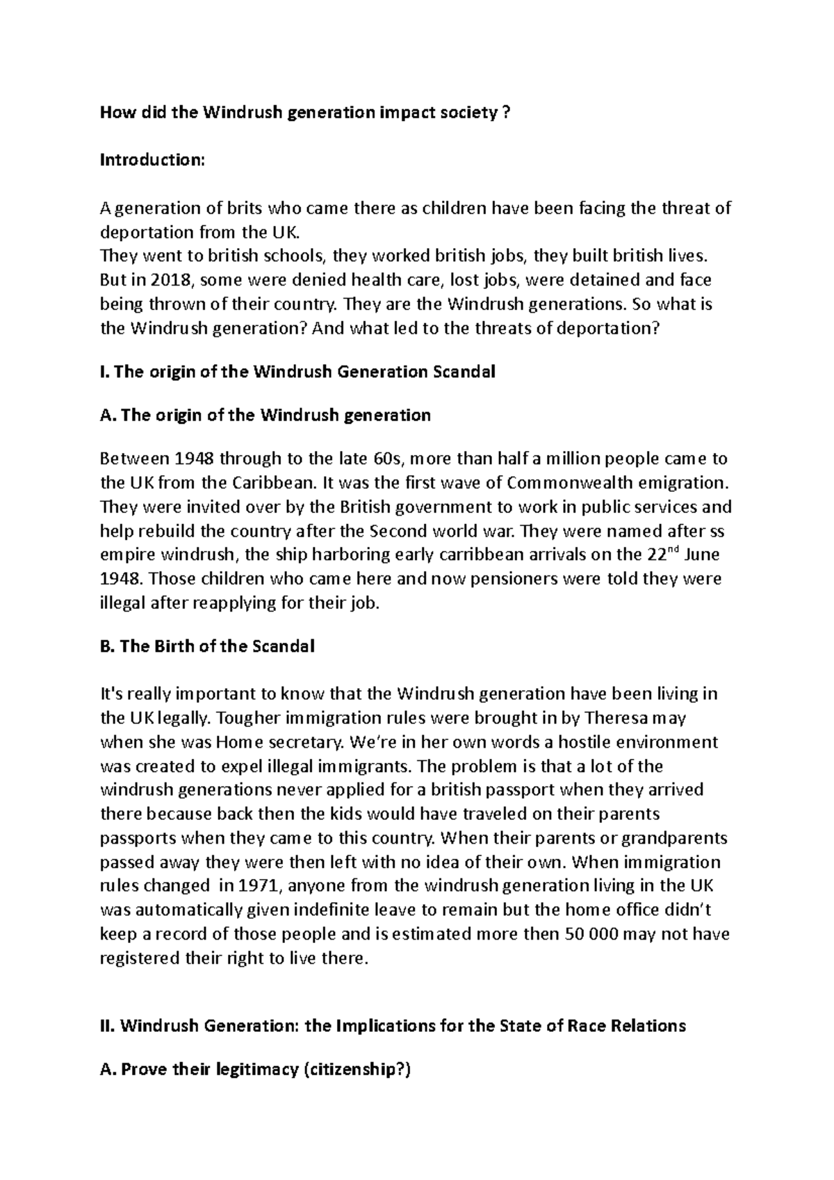 Windrush generation - They went to british schools, they worked british ...