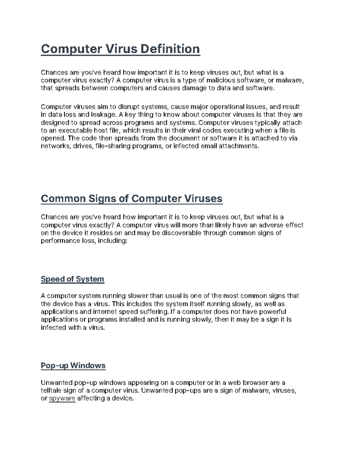 Computer Virus - ooooo - Computer Virus Definition Chances are you’ve ...