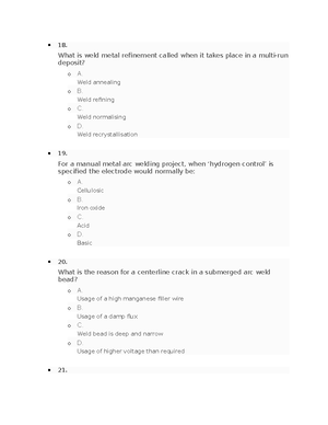 Macro Exam - Welding - WIS5 - CSWIP 3 Welding Inspector Exam 4 Version ...
