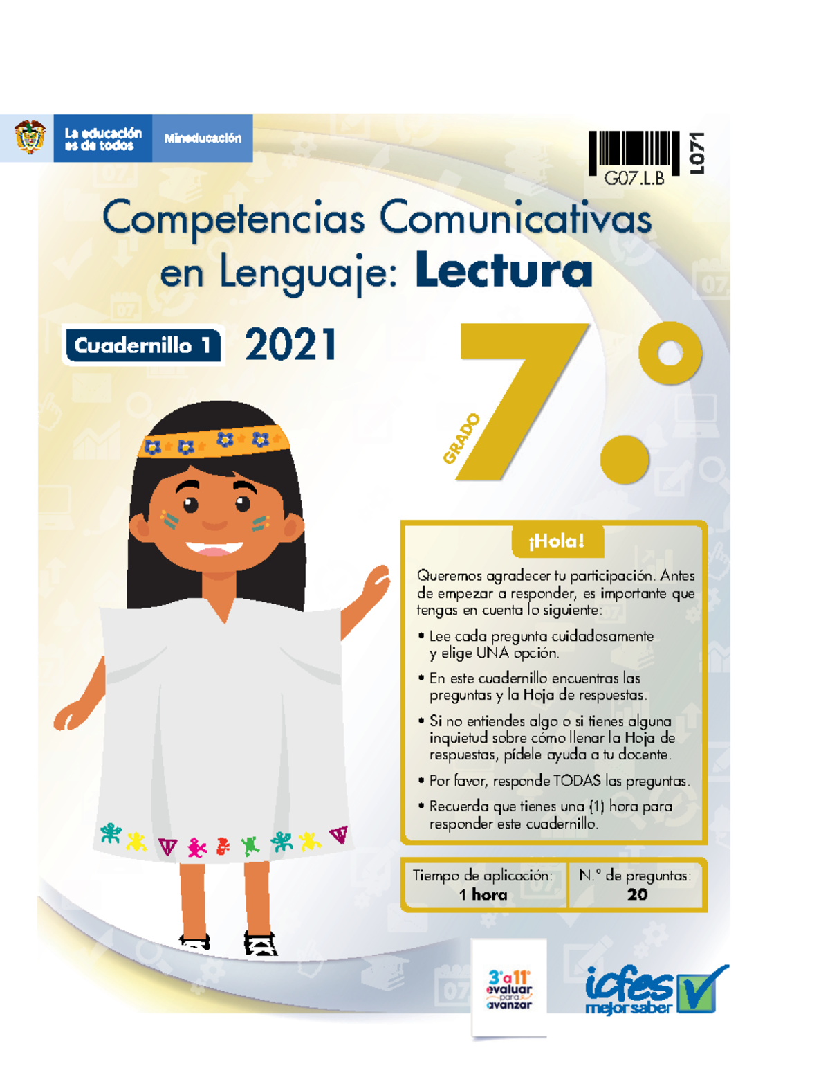 Cuadernillo Competencias Comunicativasen Lenguaje Lectura 7 1 - 7 ...