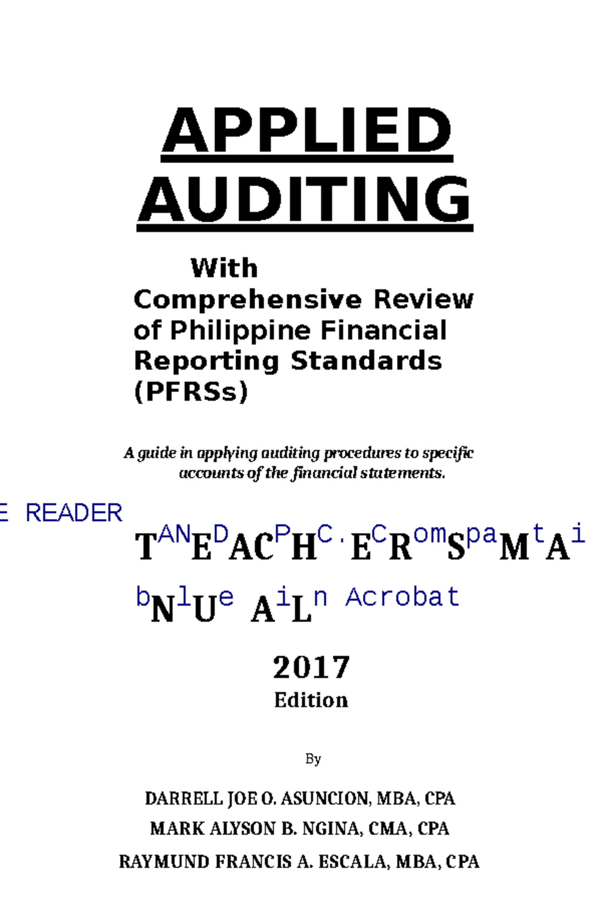 Applied Auditing Solution Manual Ngina Escala Asuncion - APPLIED ...
