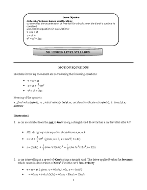 Basic Science NUST Course Outline SEM2 2021 - Programme: All Programmes ...