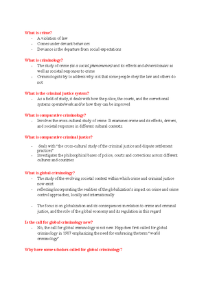 SOC 3740 global corruption student doc - Sept 8 Expectations For the ...