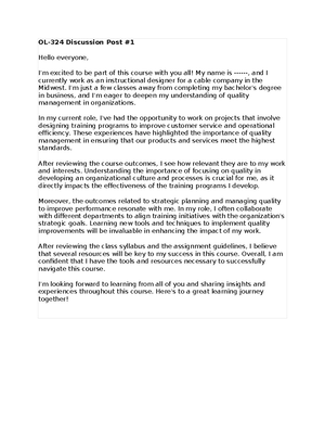 [Solved] Welcome to ENG 130 In this first discussion you will introduce ...