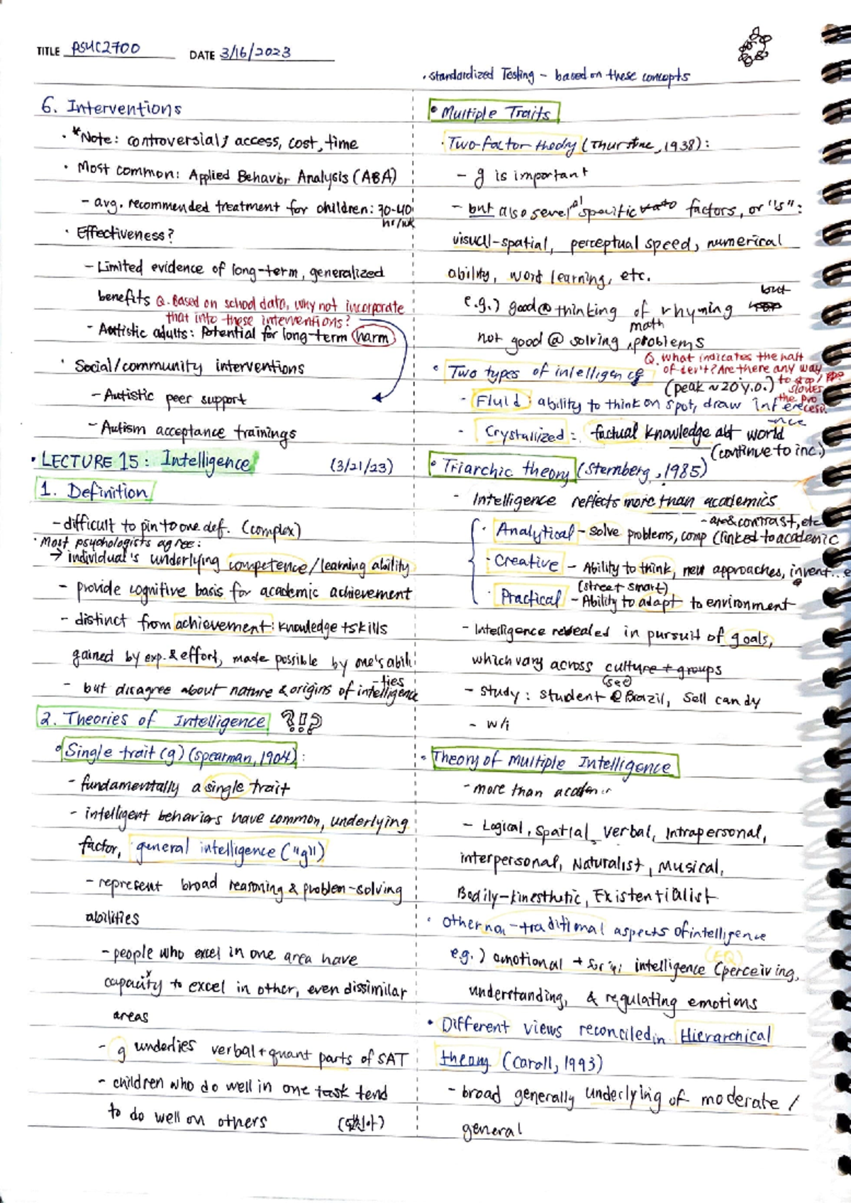 Child psych notes week 9 spring 2023 - PSYC 2700 - Studocu