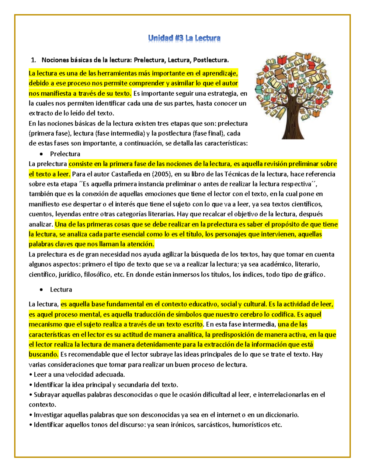 Resumen de lectura; niveles de lectura; estrategias para leer - Nociones básicas de la lectura ...