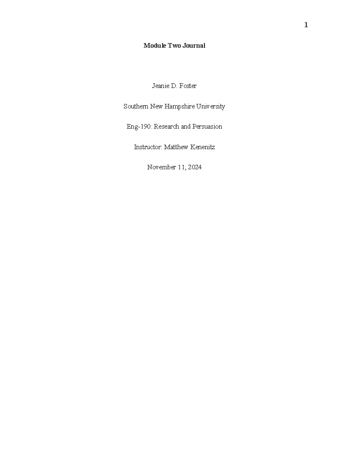 3-1 Project Draft Part One: Collection of Sources - 1 Module Two ...