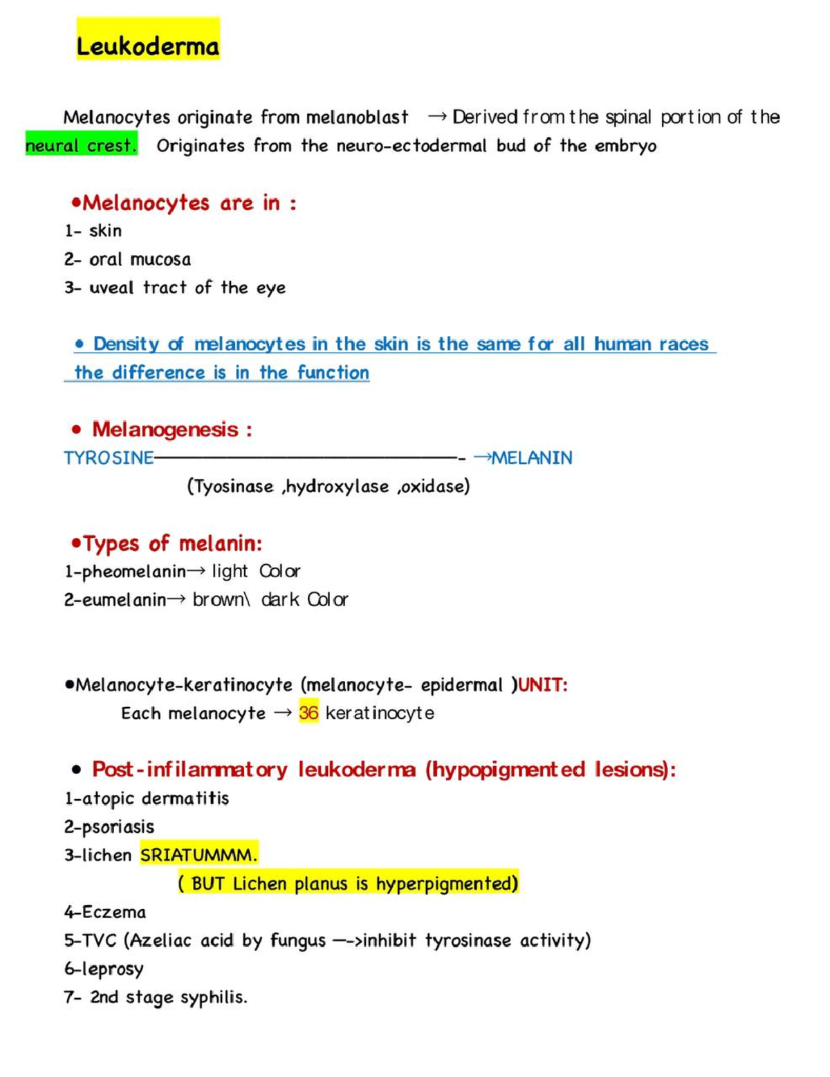 اهم-نقاط-leukoderma - Dermatology and Reproduction Diseases ...