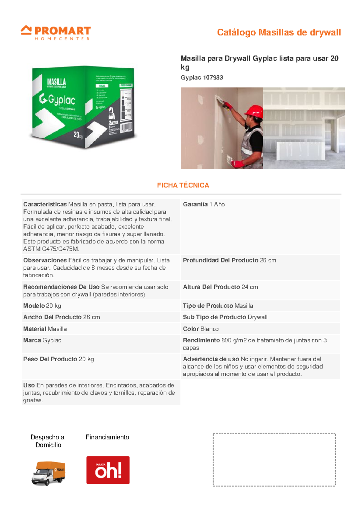 Materiales para techos y planos y parabolicos - Catálogo Masillas de ...