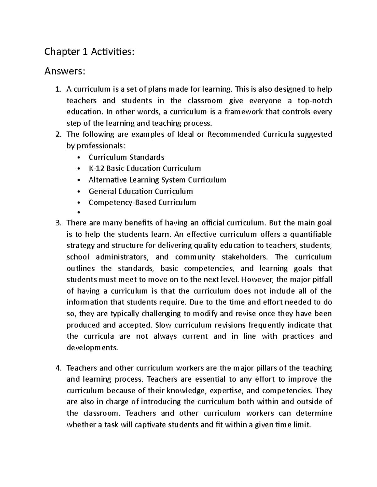 Chapter 1 Activitie 1 - eAAXax - Chapter 1 Activities: Answers: A ...