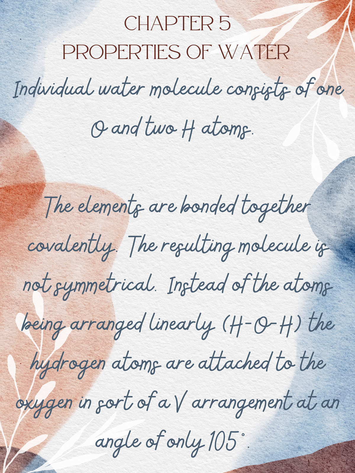 AGR231 CHP 5 - P5 - Small topic in Chapter 5 - CHAPTER 5 Properties of ...