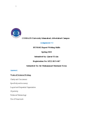 HUM102 Handouts Lecture 15 - Lecture 15 Memorandum The word memorandum ...