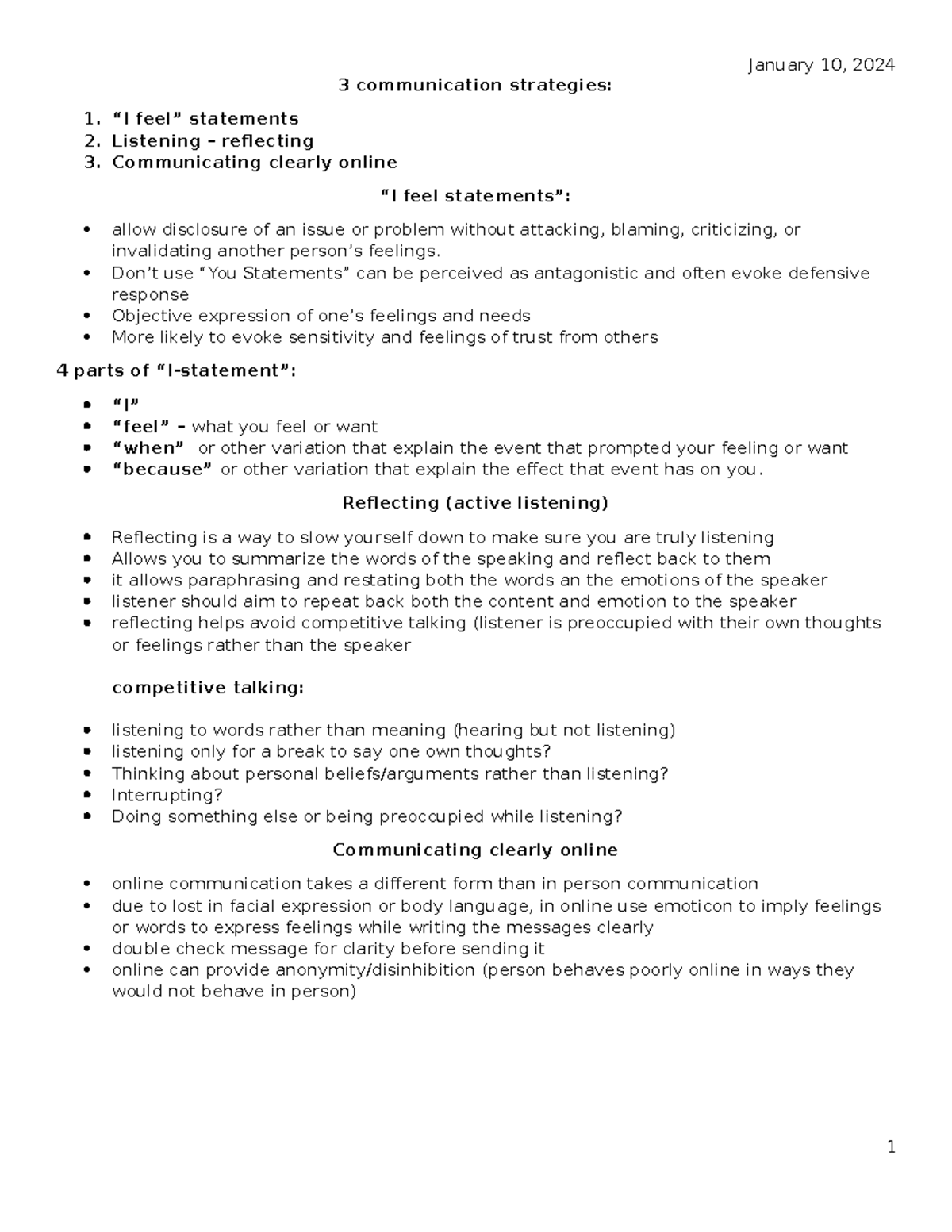 TAO - communication strategies - January 10, 2024 3 communication ...