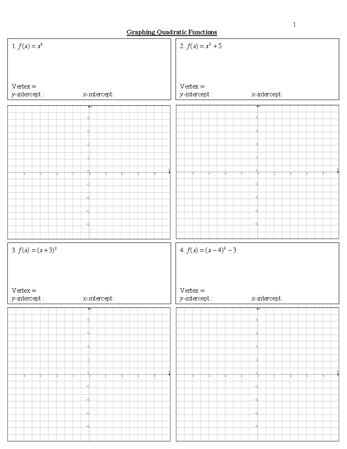 1489642086-Graphing Quadratic Functions Worksheet - Graphing Quadratic ...