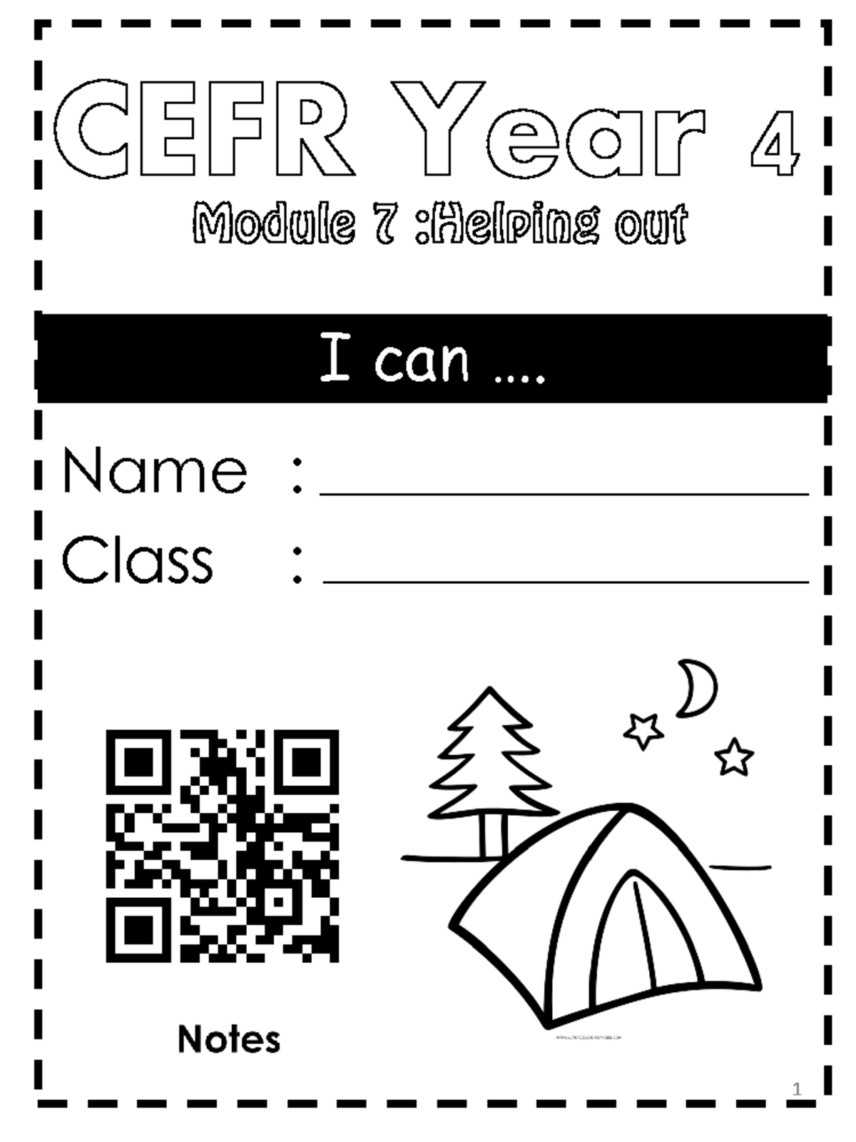 Module 7- I Can Booklet - Haa lah.. nk dload doc je - Name : Class : I ...