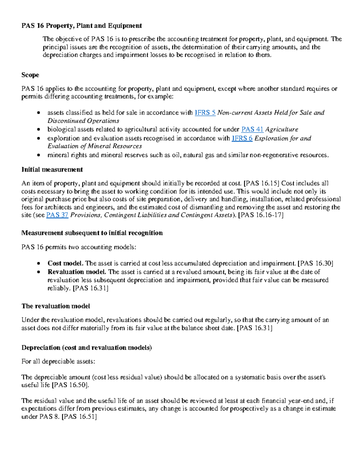 PAS 16- AND- 17 - Lecture notes in Conceptual Framework (PAS 16 AND 17 ...