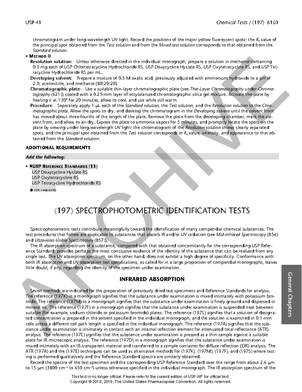 USP41-NF36 Archive-6216-6217 - chromatogram under long-wavelength UV ...