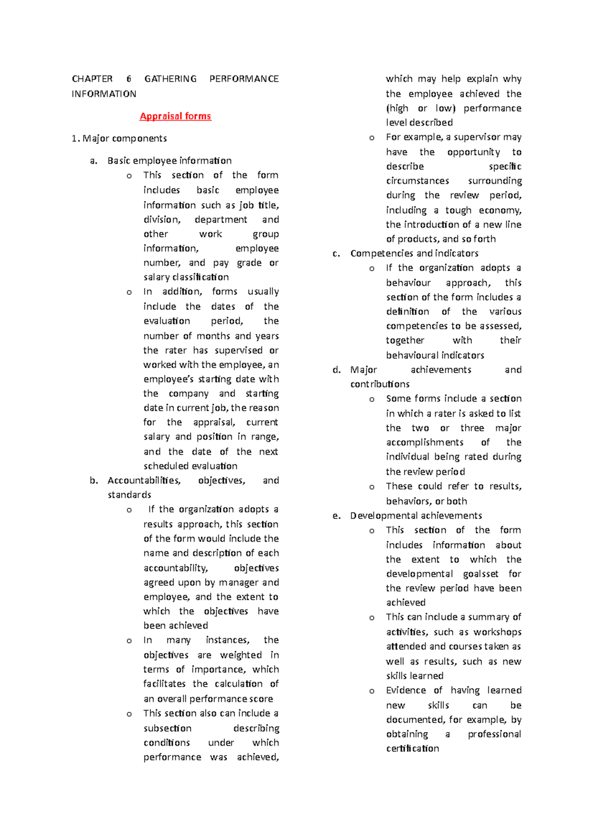 Chapter 6 Gathering Performance Information - CHAPTER 6 GATHERING ...