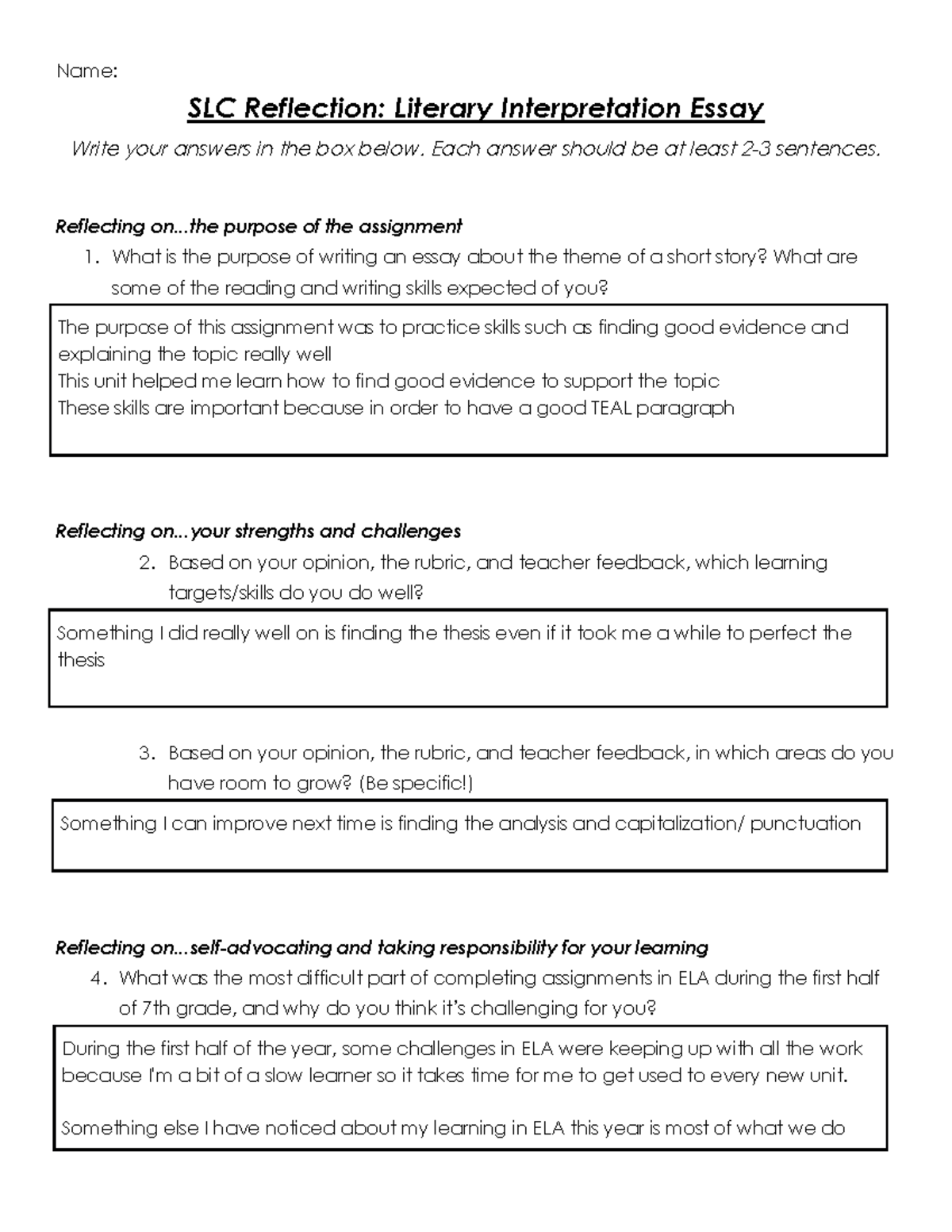 Amily Gonzalez - 706 Literary Essay Unit reflection SLC Spr'22 - Name ...
