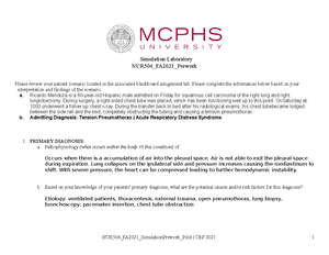 Lisa Rae sim lab prework - Simulation Laboratory NUR504_FA2021_Prework ...