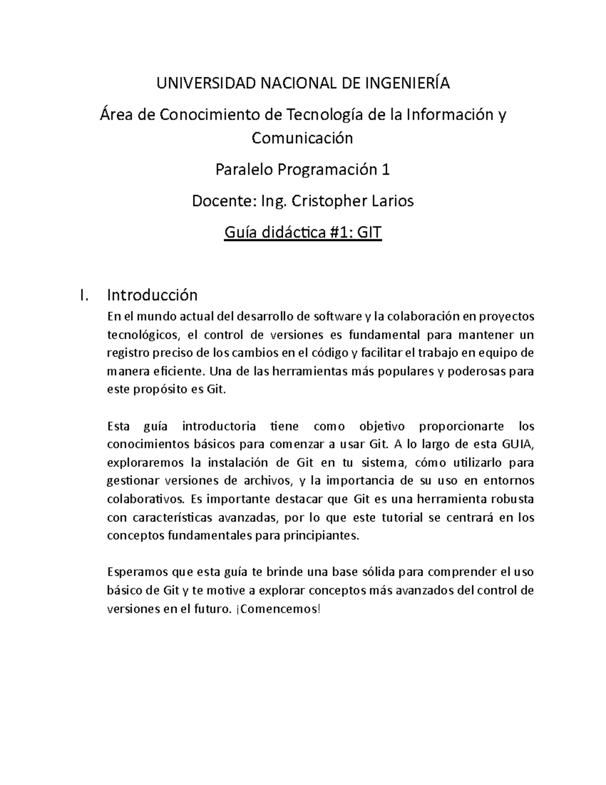 Guia de GitHub para proyectos con visual Studio Code - UNIVERSIDAD ...