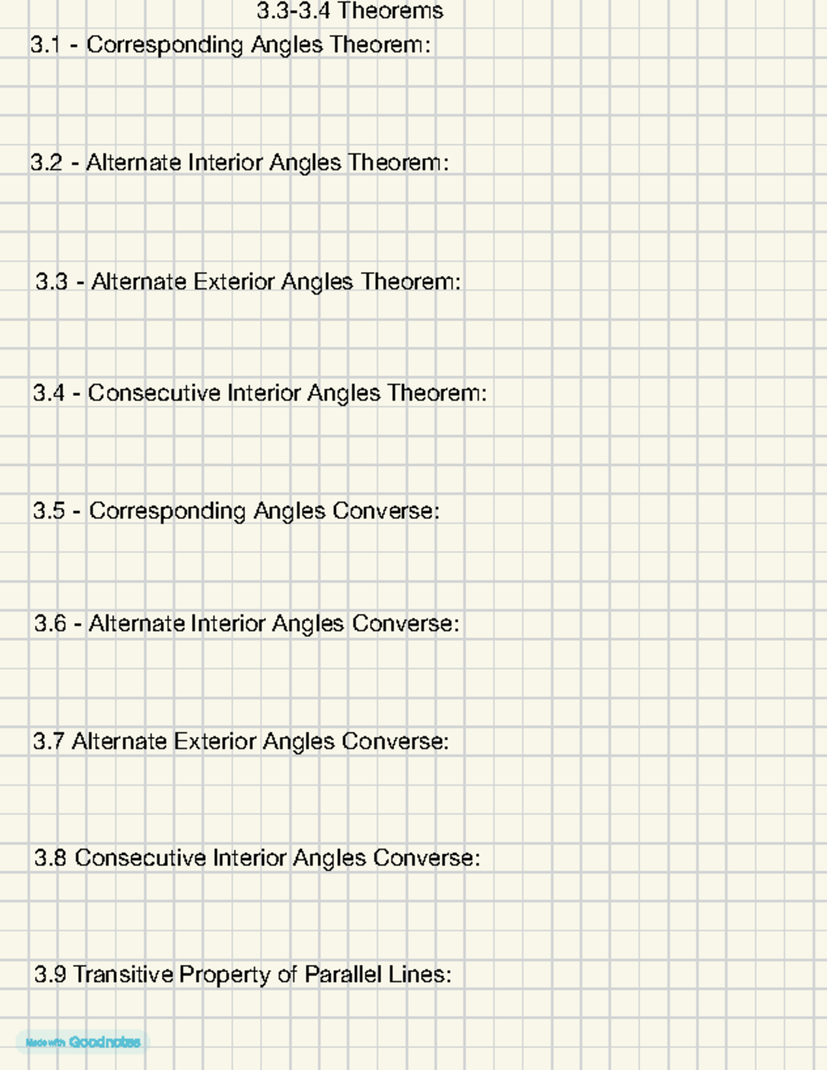 Rules And Postulates - vnlcdvcl - 3.3-3 Theorems 3 - Corresponding ...