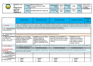 Grade 11 Pagbasa at Pagsusuri - Module 7 - Sabjek: Pagbasa at Pagsusuri ...
