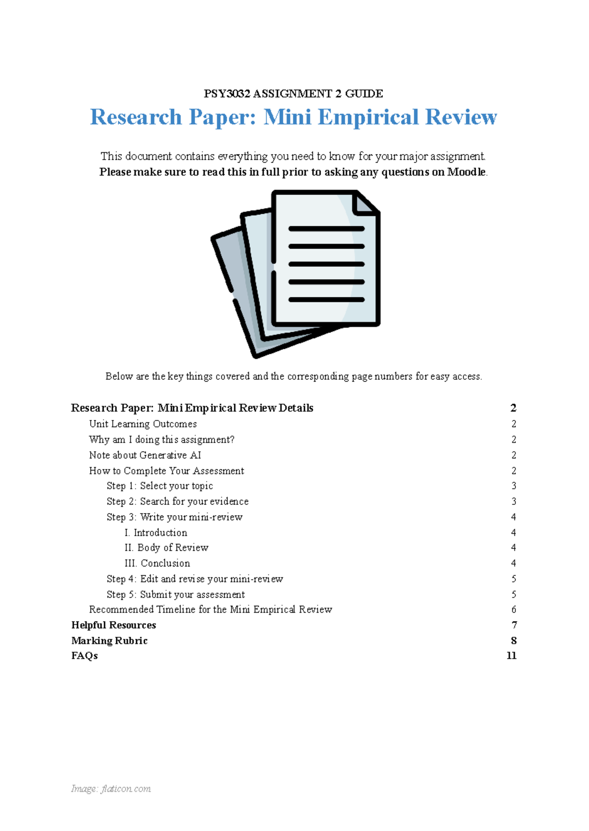 PSY3032 Assignment 2 - Research Paper Mini Empirical Review - PSY3032 ...