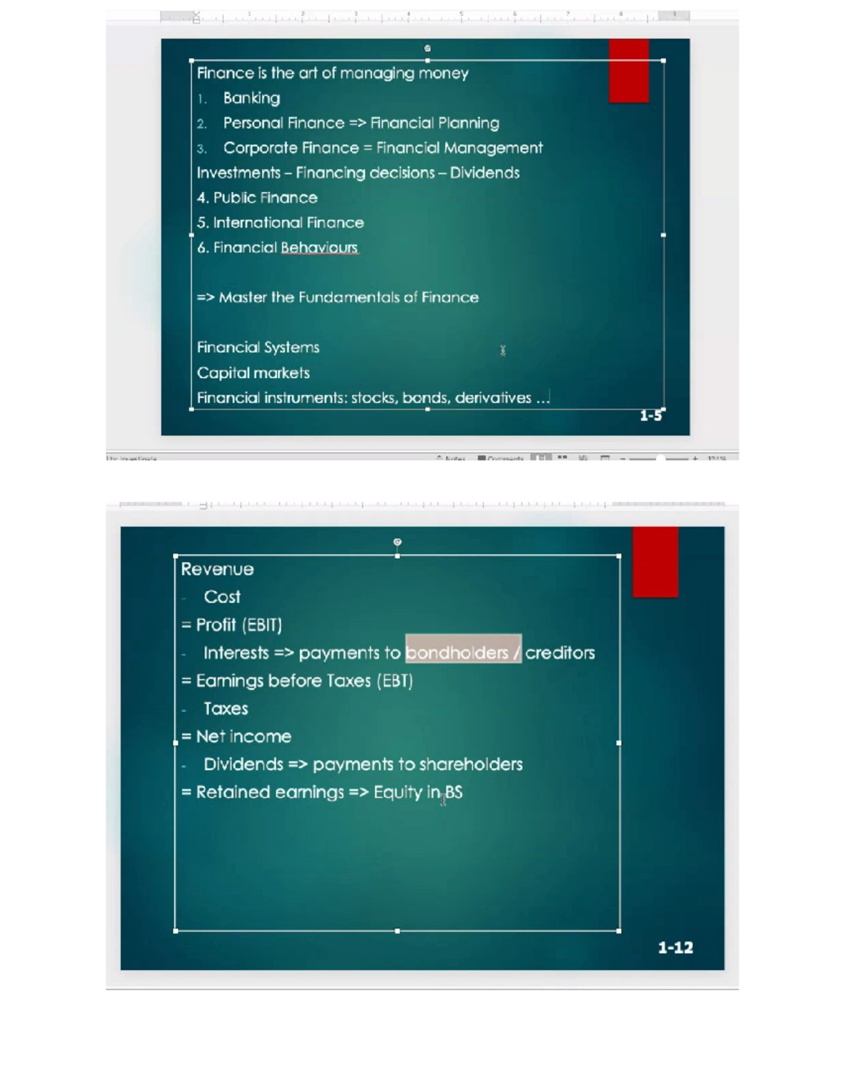 FMA-Tut-2 - key for tutorial 2 - TUT 1. Part 1: 4. What are the three basic areas in finance ...