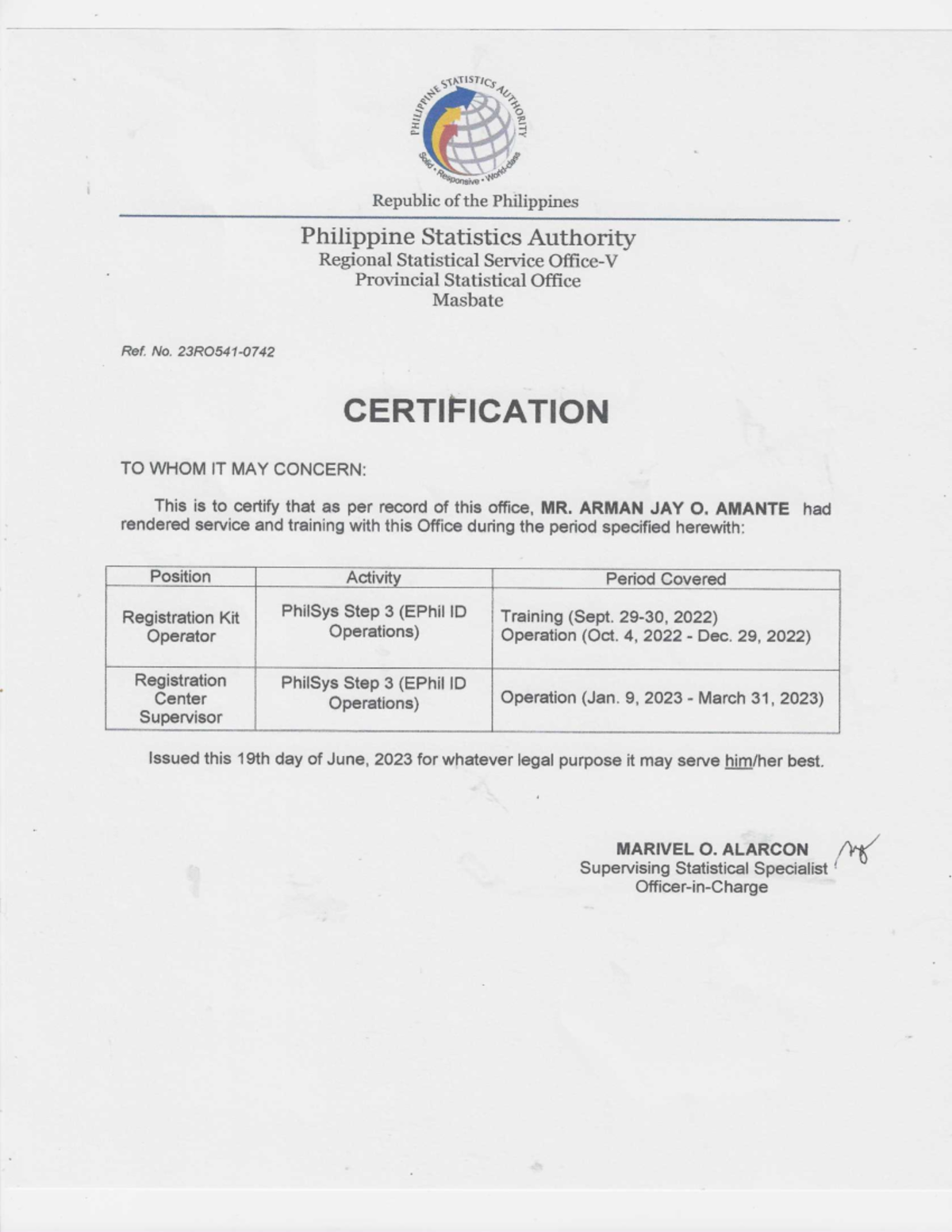 Arman Jay Cert - Please - BS Civil Engineering - Studocu