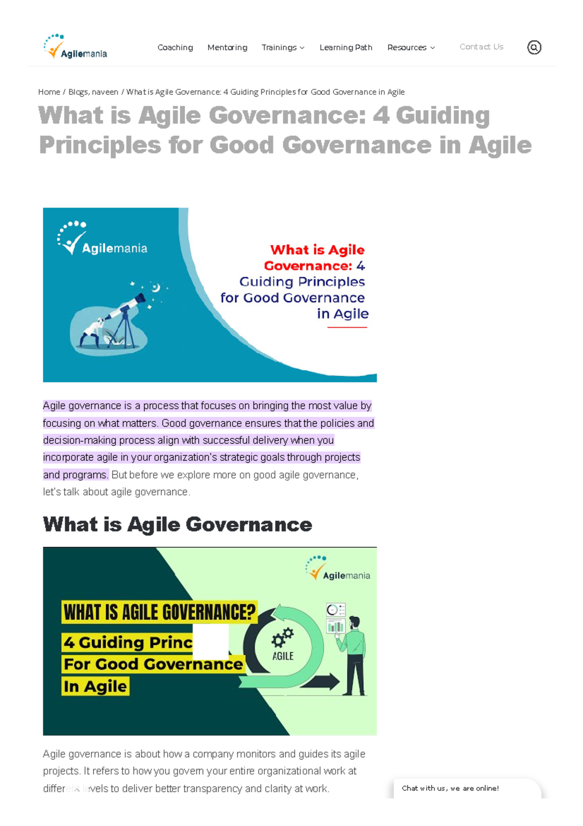 What is Agile Governance 4 Guiding Principles for Good Governance in ...