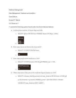 Homework 2 - Answer the following queries based on the following database for a car dealer: 1 ...