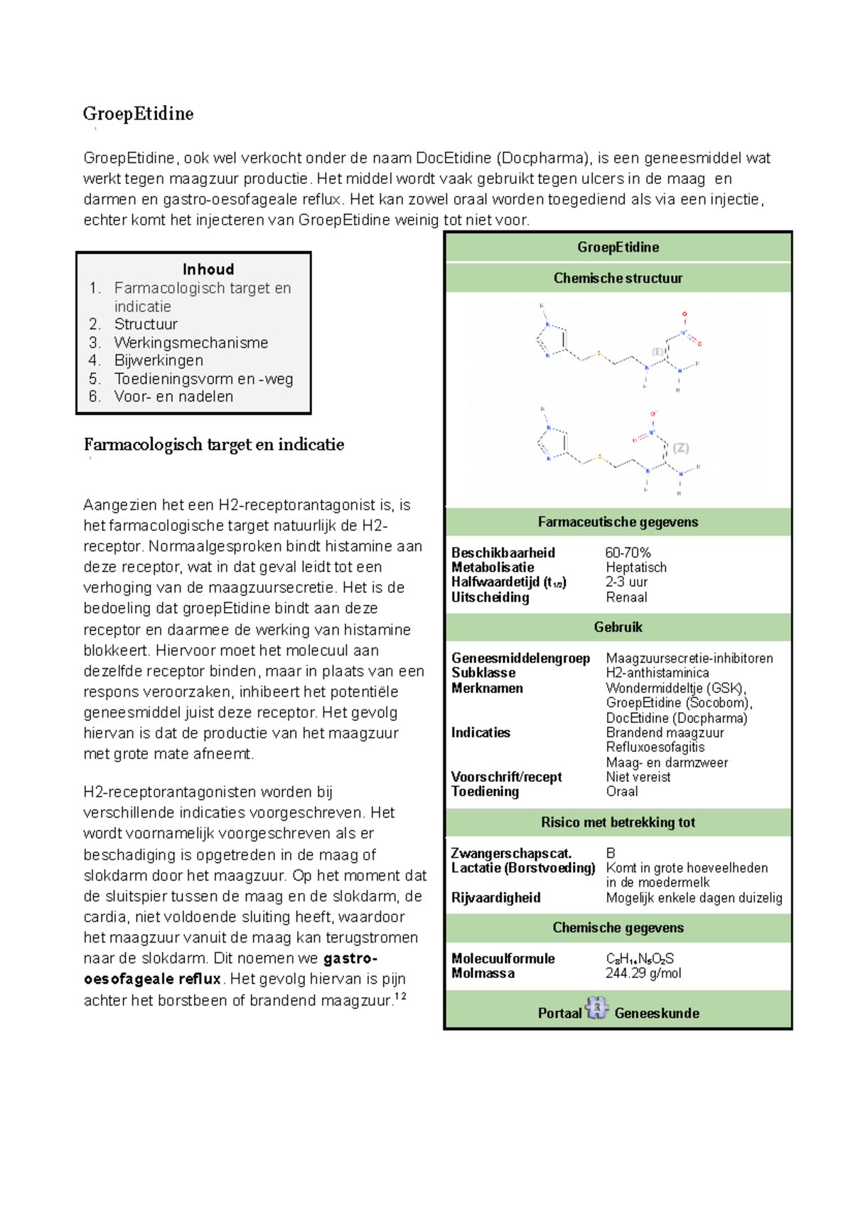 Project FABA-101 eigen medicijn - GroepEtidine GroepEtidine, ook wel verkocht onder de naam ...
