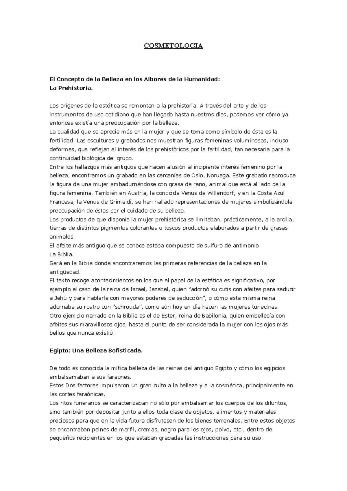 Cosmetologia - INFORMACION TEORIAS TODO - COSMETOLOGIA El Concepto de ...