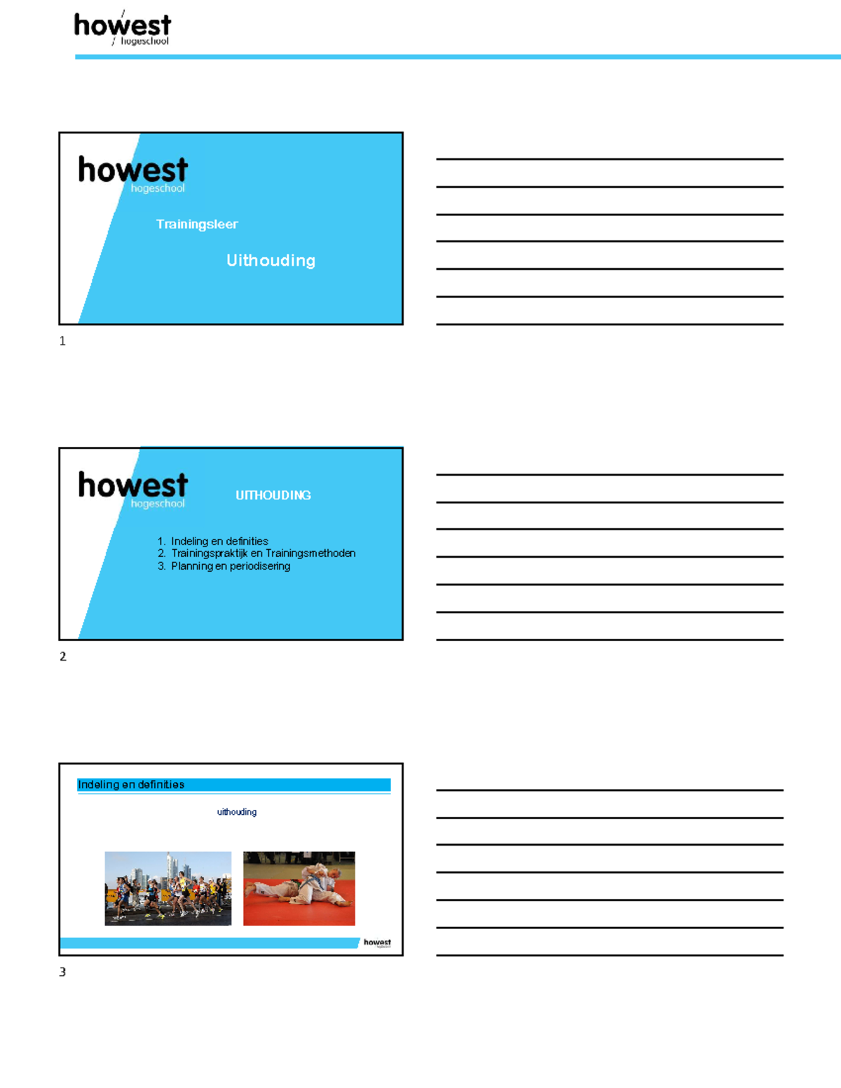 Les 4 - trainingsleer deel 4 uithouding - Trainingsleer Uithouding ...